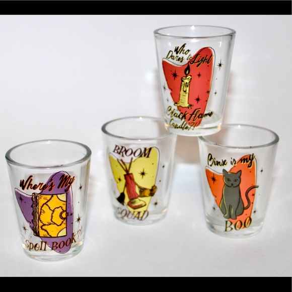 Silver Buffalo | Dining | Disneys Hocus Pocus Shot Glass Set Of 4 ...